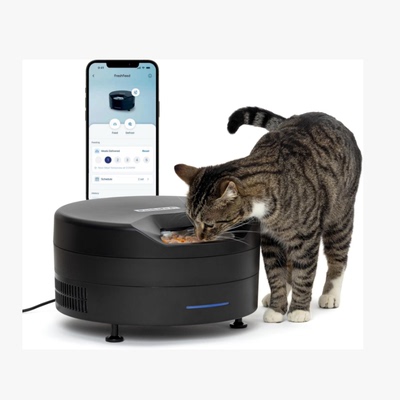 美国代购PetSafe Automatic Wet Food Feeder 低温自动宠物喂食机