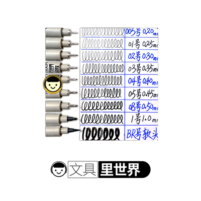 超防水！龙头冲洗笔迹不变!PIGMA日本樱花勾线笔MICRON描边笔