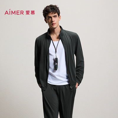 爱慕先生26春夏甄选轻休闲系列男士外穿立领长袖外套NS81N211