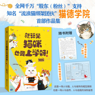 流浪猫救助顶流—猫德学院首部作品集 《就算是猫咪也要上学呀！》一场人与猫、人与城市的相互救赎 白马