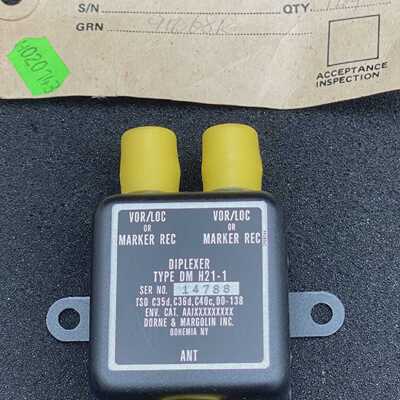 Dorne Margolin DM H211 Aircraft Marker VORLOC Diplexer *NEW*