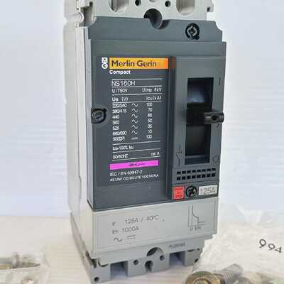 Merlin Gerin Compact NS160H 125A ACDC 2P2D 70kA TM160D 306 C
