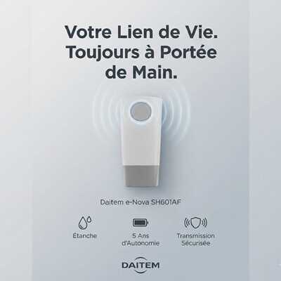 Daitem eNova SH601AF Mdaillon dAppel dUrgence