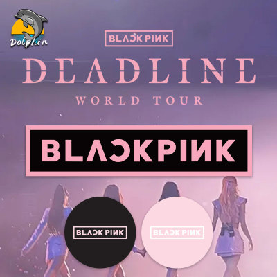 blackpink粉墨DEADLINE演唱会反光车贴电动摩托车身后窗玻璃装饰