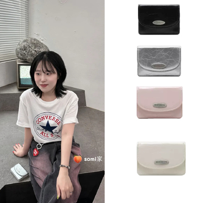somi家 韩国直邮 matincox心形牛皮实用卡包证件卡包经典零钱包