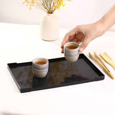 KATU日本防滑木纹餐用托盘套装