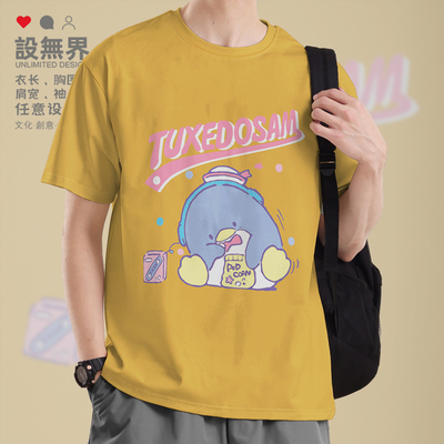 企鹅燕尾服TUXEDOSAM可爱短袖T恤