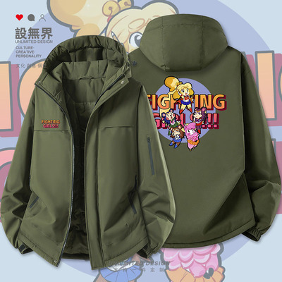 动物森林游戏cos美少女棉服外套