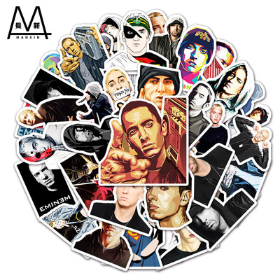 50张说唱男歌手eminem涂鸦贴纸
