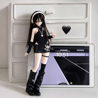 Azone特六娃衣OB22辣妹酷感套装6分娃衣OB24电器街齐刘海可穿
