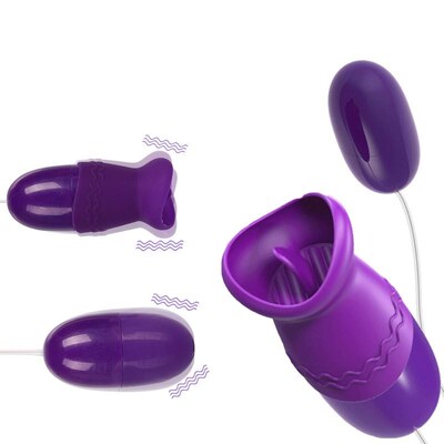 Multi-speed Tongue Oral Licking Vibrator USB Vibrating Egg G