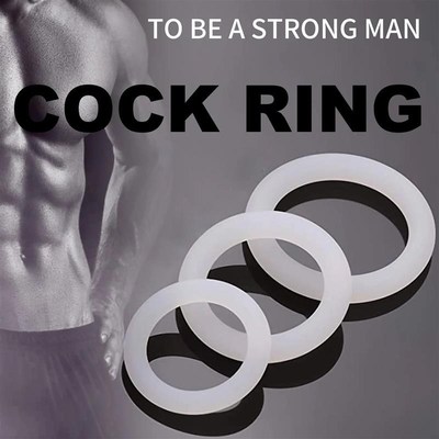 Cock Rings 3PCS FlashInThe Night Lock Durable Silicone Penis