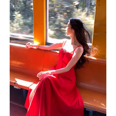 Zwinnie/詹维尼【烈焰玫瑰-新春独家系列】吊带裙 GYS202614