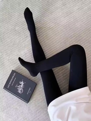 【不掉档 厚实保暖】冬不掉档高弹防破毛呢连脚袜子231023-9050