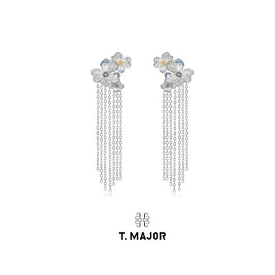 山茱萸系列耳环四照花流苏