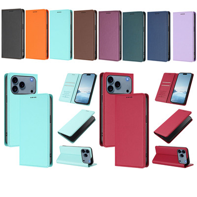 适用红米 Note15/Note12s/Note13Pro/M6/POCO X5 Pro/Note 14/14C/F5 Pro PT25皮纹强磁 手机套 翻盖 防摔