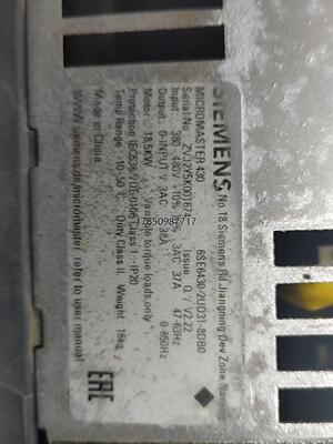 议价西门子变频器 6SE6430-2UD31-8DB0，测试完好议价
