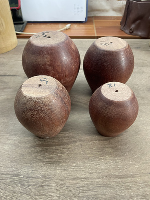 宜兴紫砂工具茶壶陶艺制作圆口红木鸡子木鸡蛋