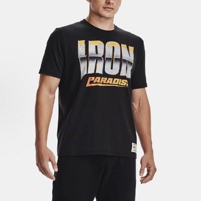 安德玛UA男子牛头强森Rock Dare to Fail运动休闲短袖T恤1363557