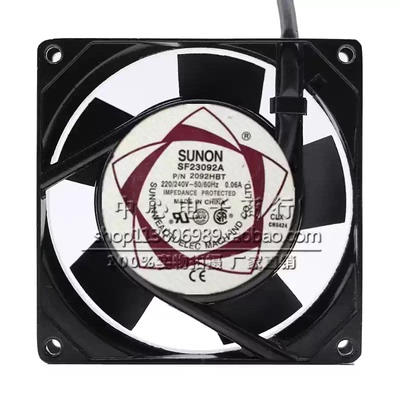 原装 SUNON 散热风扇SF23092A 2092HBT/BL 9025 220/240V 50/60Hz