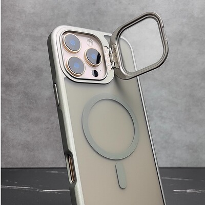 可翻盖镜头膜手机壳适用于苹果手机壳iPhone16pro保护套15promax磨砂半透14pro磁吸13pro防摔防滑镜头盖掀开