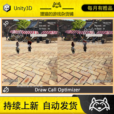 Unity Draw Call Optimizer Just One Click 2.7.2  优化工具