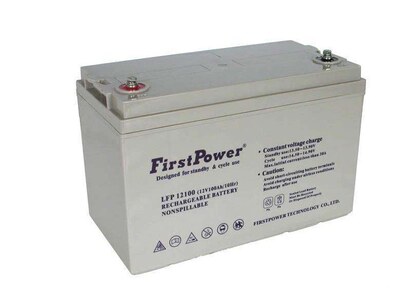 FirstPower一电蓄电池 LFP12100应急照明 通讯设备用12V100AH现货
