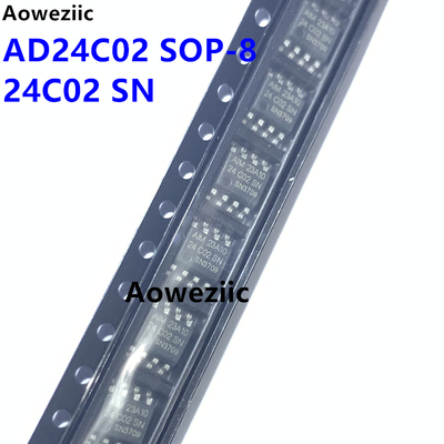 10个 AD24C02 SOP-8 AIM 23A10 24C02 SN EEPROM存储器芯片 原装