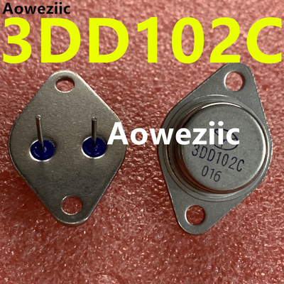 3DD102C TO-3 大功率三极管金封/铁帽5A 50W 200V逆变器 全新国产