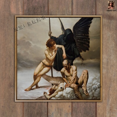 天使,死神与魔鬼 L'ANGELO,LA MORTE E IL DIAVOLO 油画挂画装饰