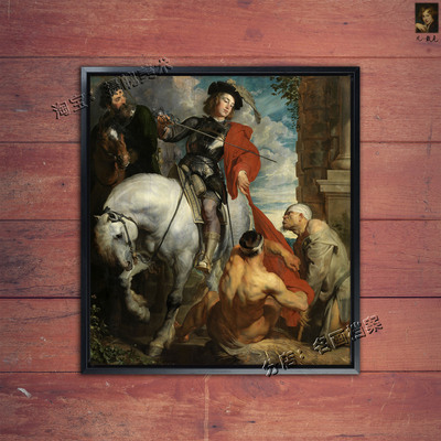 圣马丁与乞丐分斗篷 Saint Martin Dividing His Cloak凡戴克油画