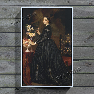 詹姆斯格思里夫人 Mrs James Guthrie 古典女子 画 雷顿 唯美女人