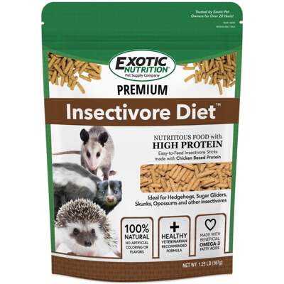 美国Exotic蜜袋鼯鸡肉营养高蛋白益生菌配方富含维生素颗粒粮干粮