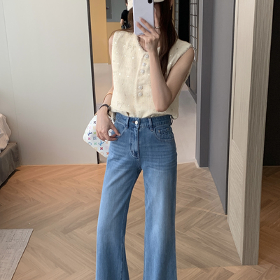 OUNA欧娜-26年春款经典水洗时尚百搭显瘦牛仔裤(不含上衣)6290