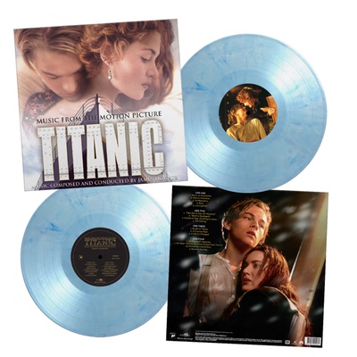 TITANIC 泰坦尼克号 电影原声 LP黑胶唱片 蓝白紫彩胶 限量带编号