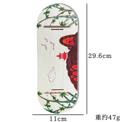 传统中国风木质涂鸦乐器