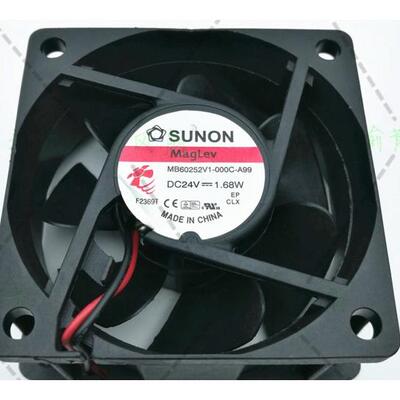 SUNON建准 MB60252V1-000C-A99 6025 6CM 24V变频器 磁浮轴承风扇