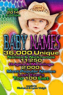 【预售】Baby Names- 2014 Edition: 36,000 Baby Names& Nicknames, 11,250 Name ...