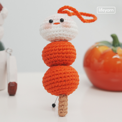 lifeyarn新品可可新年蛇年小物玩偶材料包钩针收纳盒红色气氛编织