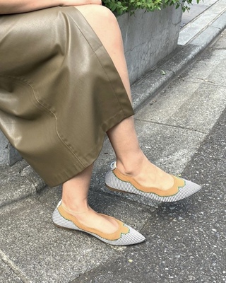 日本代购直邮 offen单鞋女鞋 拼接撞色环保 舒适轻量 日系通勤