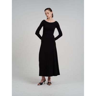 大圆领收腰法式两穿修身JOHNNYWU