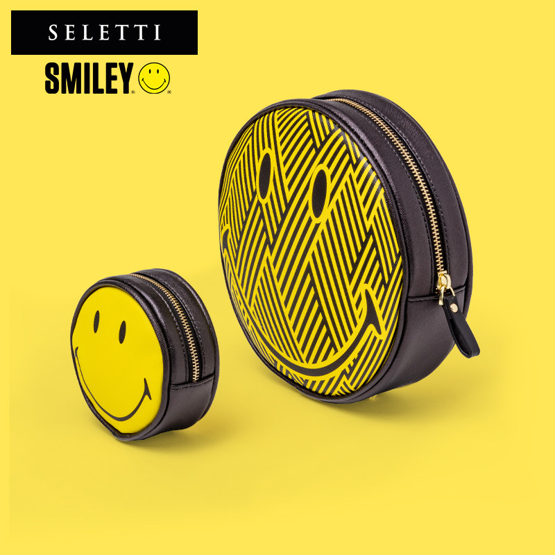 Seletti smiley笑脸化妆包家居装饰联名零钱包潮流可爱礼物化便携