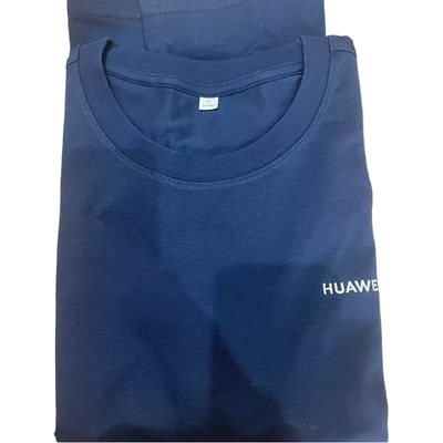 华hua为工作服短袖手机体验店纯棉polo衫工衣t恤刺绣印logo