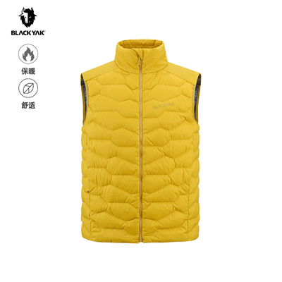 BLACKYAK/布来亚克2025冬新款男轻量鹅绒马甲WYM511蓬松度:767