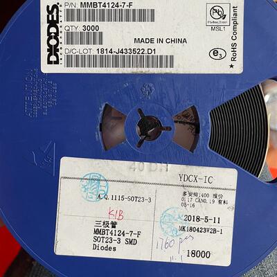 议价 MMBT4124-7-F  原装美台DIODES 贴片三极管