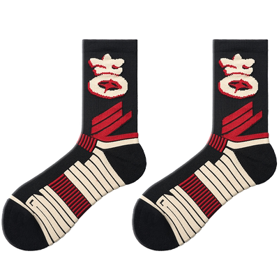 PRIMEET/派米情侣款本命年中筒袜