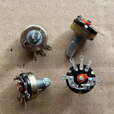 RV17型平脚电位器B10K B103 平5脚 功放音量旋转电位器 带开关
