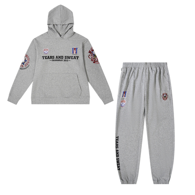 TEARSANDSWEAT外套出场服篮球训练服弹力春秋冬款保暖开襟长袖