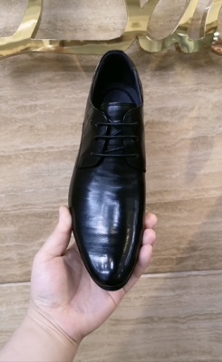 101-36新款男士时尚高端头层牛皮净版百搭商务休闲低帮尖头皮鞋男