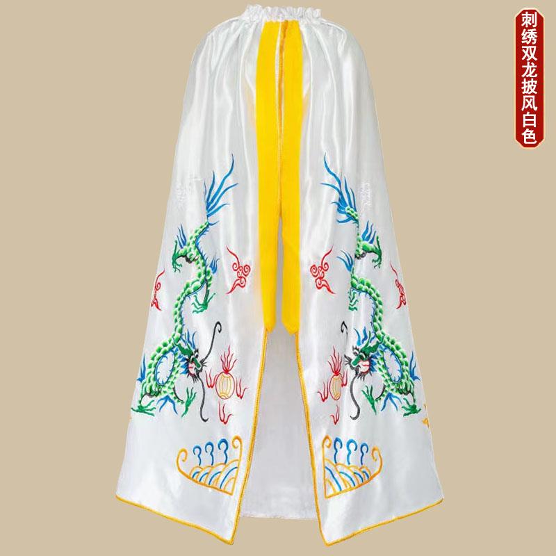 特卖寺庙财神佛像装饰披风关公佛衣佛袍双龙刺绣披肩黑色斗篷仙家